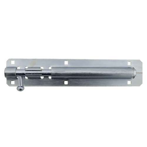 BARREL BOLT STANDARD 200MM GALV - 200X42X1.50MM - SHOOT 12MM | Fowkes Bros