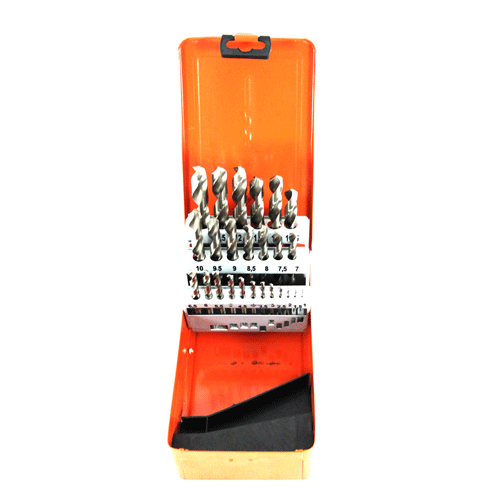 DRILL SET 25PC 1-13 SILVER FEW - FULLY GROUND (M2) - METAL BOX | Fowkes ...