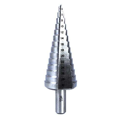 DRILL HSS STEP 4-30MM FB - 14 STEPS - BRIGHT FINISH | Fowkes Bros