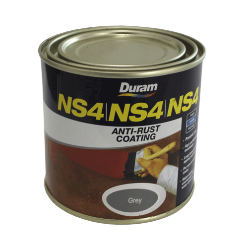 DURAM NS4 ANTIRUST COATING GRY 500ML - METAL PRIMER. WATER BASED ...
