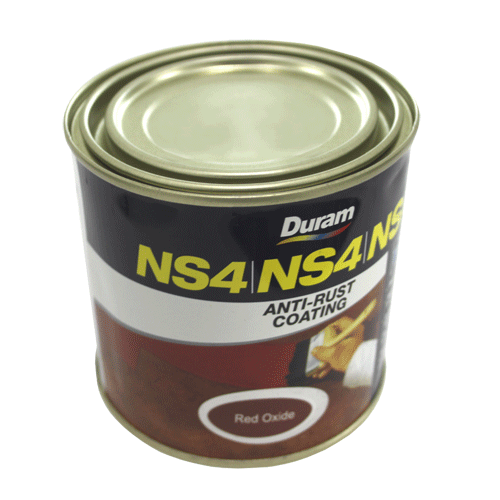DURAM NS4 ANTIRUST COATING RED 500ML - METAL PRIMER. WATER BASED ...