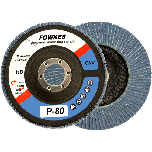FLAP DISC ZK CNV 115MM 80G HD - ZIRCONIA - CONVEX - HIGH DENSITY ...
