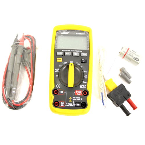 MULTIMETER DIGITAL 1500V IP67 MAJOR - AC/DC-MAX 10A DC (INC ACCESSORIES ...