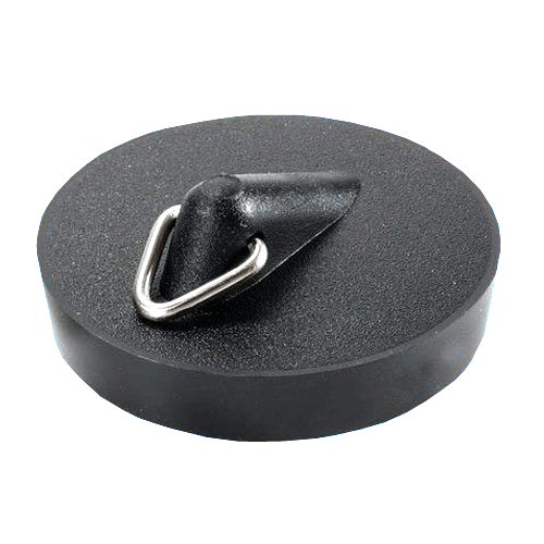 PLUG BATH PVC 44MM-13/4 BLACK - BLACK-EXCALIBUR | Fowkes Bros