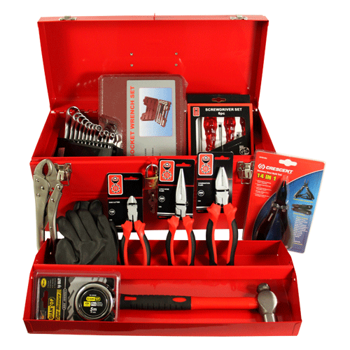 TOOL KIT ASSORT ENGINEERS BASIC KIT FB - TOOLBOX - 56 PC | Fowkes Bros
