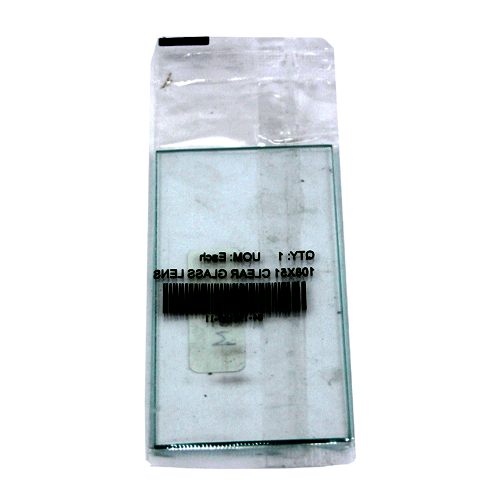 WELD LENS GLASS CLEAR OUTER 108X51 - FOR FLIP UP HELMET | Fowkes Bros