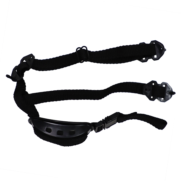 CHIN STRAP ADJ 3 POINT C/W CHIN CUP - SABS APPROVED BLACK | Fowkes Bros