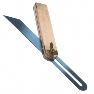SQUARE BEVEL 225MM BEECH FISHER - STEEL BLADE - BEECH WOOD HANDLE ...