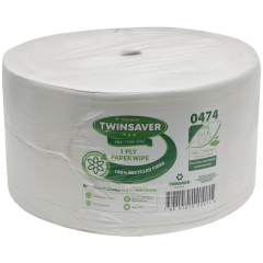 PAPER HAND TOWEL ROLL 240MM X 360M - 1 PLY - SOLD PER ROLL (4 PER CASE ...