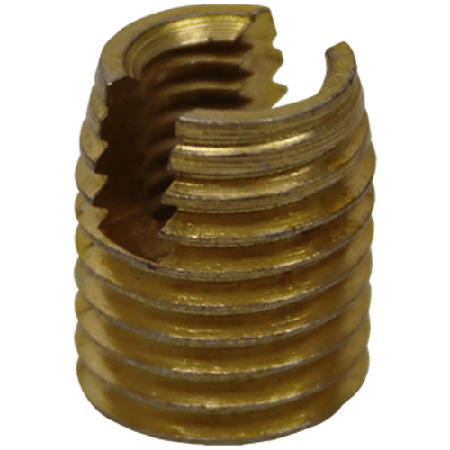 THREADED INSERT 5.0 X 0.80 - SLOTTED SOLID STEEL - "VASBYT" | Fowkes Bros