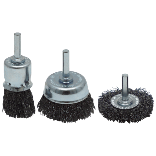 WIRE BRUSH SET 3 PIECE HAWK - 6MM SHANK | Fowkes Bros