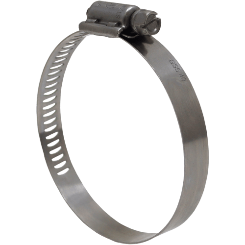 HOSE CLAMP FULL S/S 304 14 - 27MM - W4 PERFORATED 12MM BAND (S/S GR 304 ...