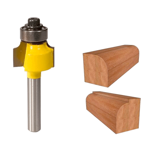 ROUTER BIT CORNER ROUNDING 3/4" - 1/4" SHANK - 1/8" RADIUS (TCT ...