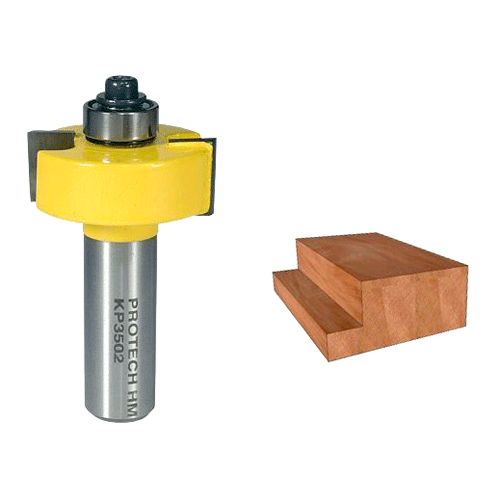 ROUTER BIT RABBETING 1 1/4" X 1/2" - 1/2" SHANK - 3/8" DEPTH (TCT ...