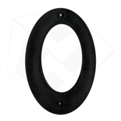 NUMBERS HOUSE # 0 PVC BLACK - DWS - TO NUMBER HOUSES WITH | Fowkes Bros