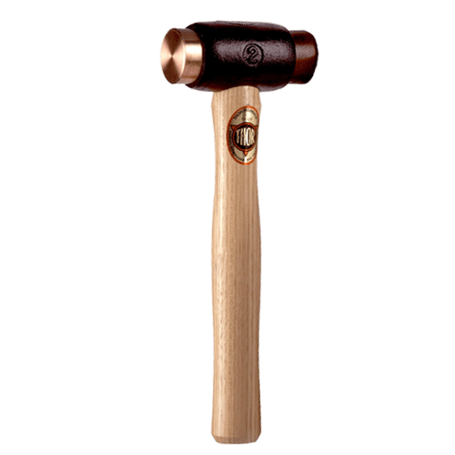 THOR COPPER/HIDE HAMMER #210 32MM - 32MM FACE - 710G - WOOD HANDLE ...