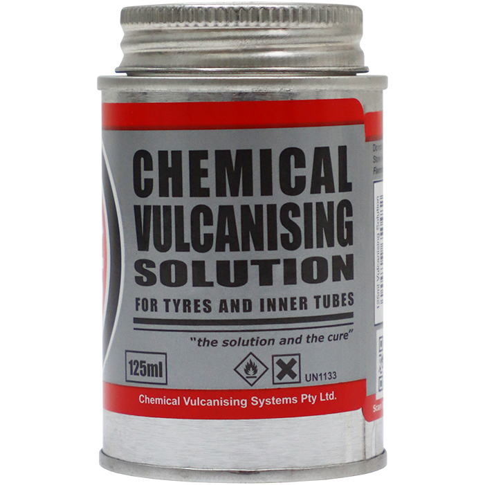 TYRE REPAIR PATCH ADHESIVE 125ML - BONDS RUBBER PATCH TO DAMAGED TUBES ...