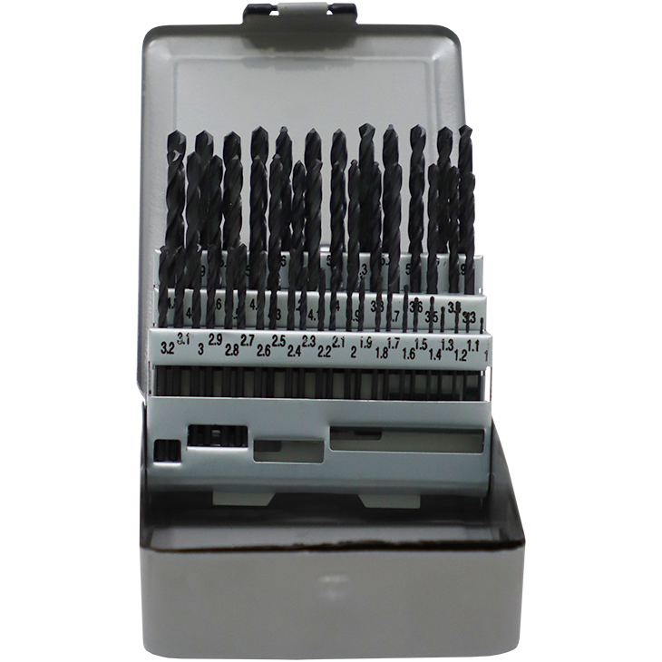 DRILL SET 51PC 1-6 BLACK SOM - FULLY GROUND (M2) - PLASTIC BOX | Fowkes ...
