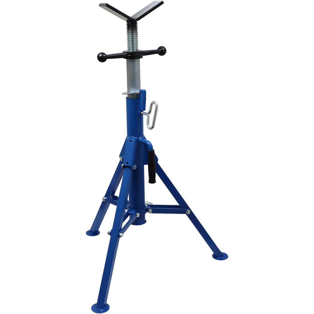 PIPE STAND ADJUSTABLE BLUE - FOR PIPE THREADING MACHINES | Fowkes Bros