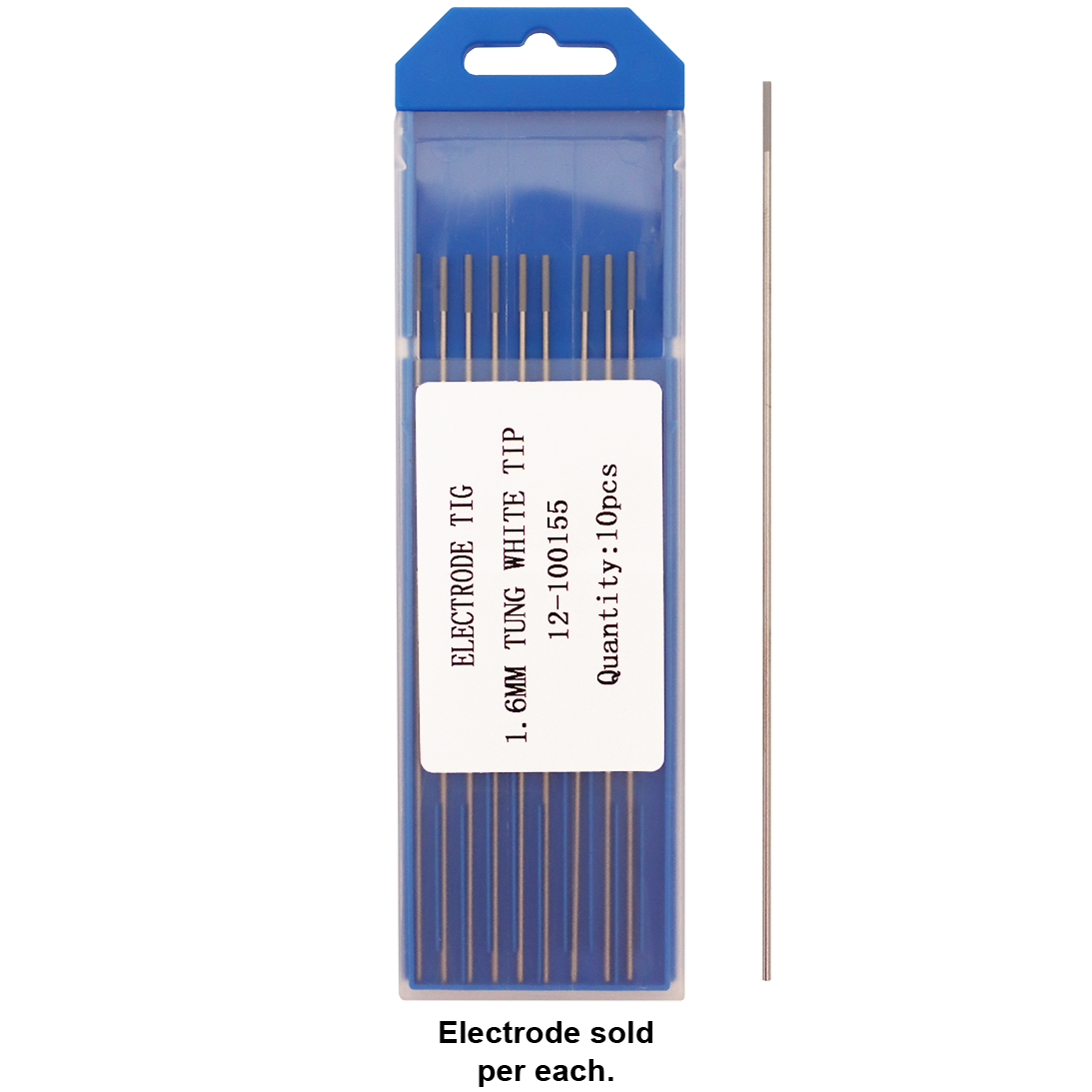 ELECTRODE TIG 1.6MM X 150MM WHITE TIP - TUNGSTEN FOR ALUMINIUM | Fowkes ...