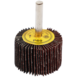 FLAP WHEEL 40 X 25MM 60G FB - MOUNTED 6MM SHANK (40MM DIA X 25MM WIDE ...