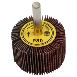 FLAP WHEEL 40 X 25MM 80G FB - MOUNTED 6MM SHANK (40MM DIA X 25MM WIDE ...