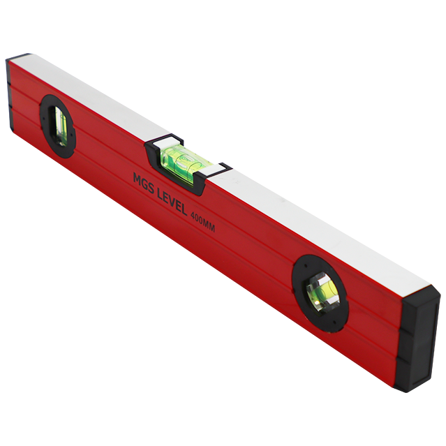 LEVEL SPIRIT 400MM RIBBED RED MGS - DWS - 3 VIALS - H/D FRAME STANDARD ...