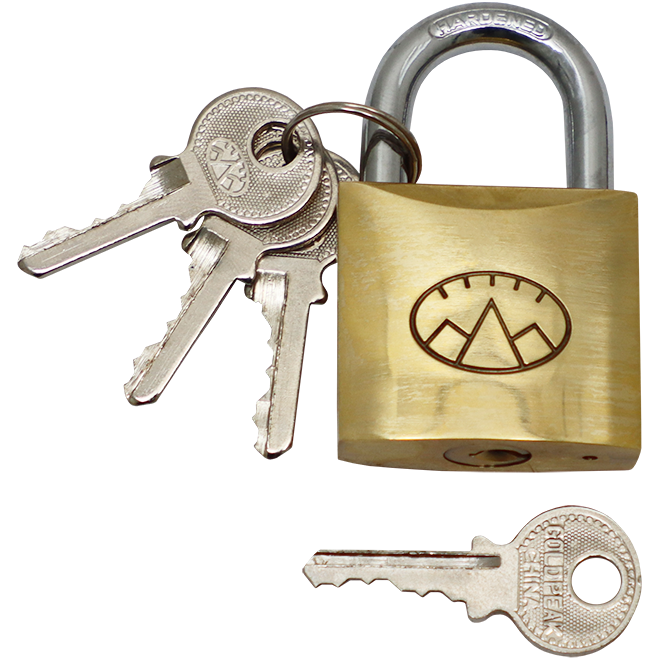 PADLOCK BRASS MASTER 50MM FB - PRICE EA / SOLD PER PACK OF 6 | Fowkes Bros