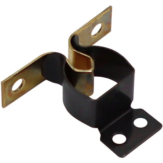 GRIPPER CATCH & STRIKE BRASS PLATED - ELBOW CATCH WITH STOP | Fowkes Bros