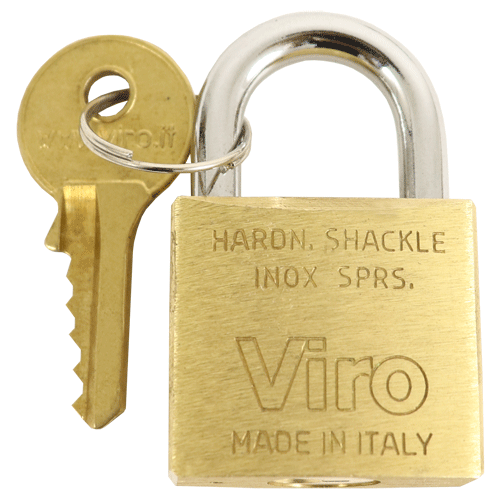 PADLOCK BRASS K/A 30MM VIRO - PRICE EA | Fowkes Bros