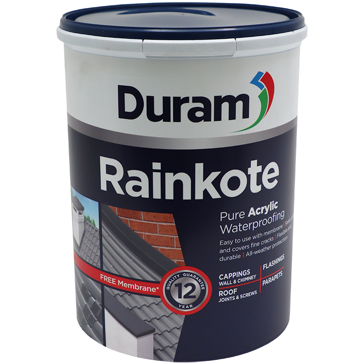 WATERPROOF RAINKOTE GREY 5L DURAM - PURE ACRYLIC WATERPROOFING ...