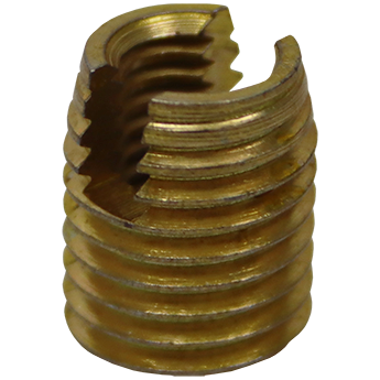 THREADED INSERT 5.0 X 0.80 - SLOTTED SOLID STEEL - "VASBYT" | Fowkes Bros