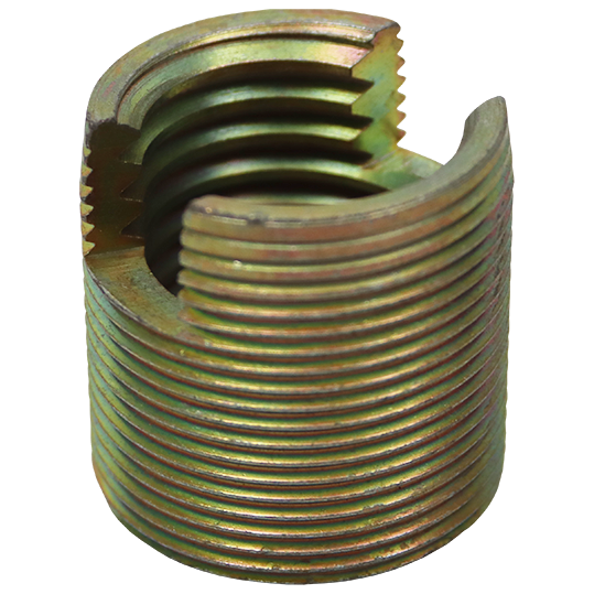 THREADED INSERT 24.0 X 3.00 - SLOTTED SOLID STEEL - "VASBYT" | Fowkes Bros