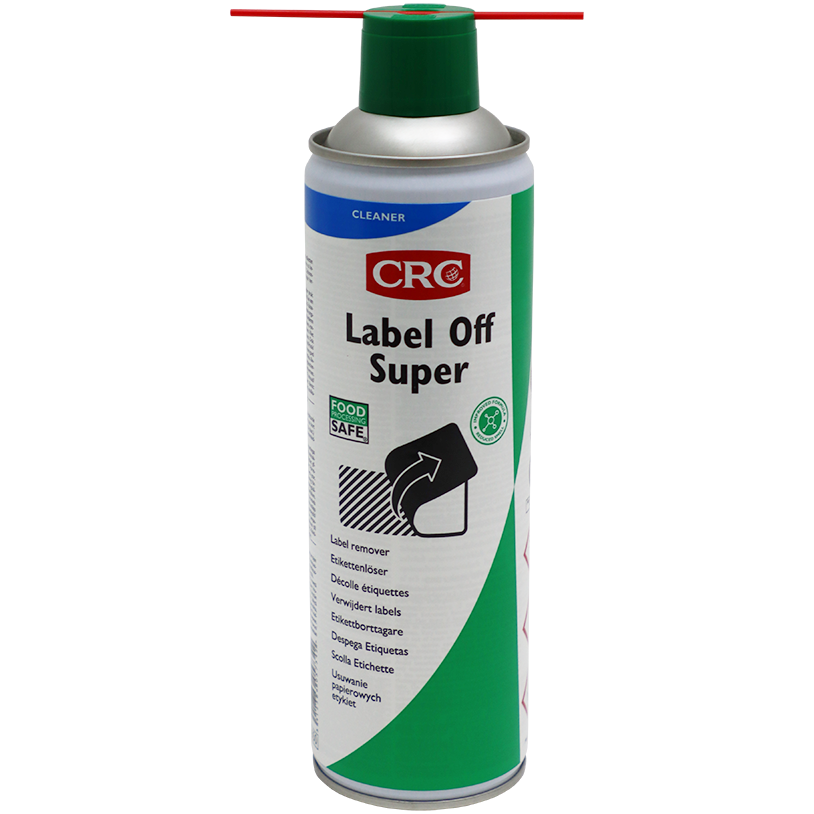 CRC LABEL REMOVER SPRAY 400ML - FOOD SAFE (SUPER LABEL OFF) | Fowkes Bros