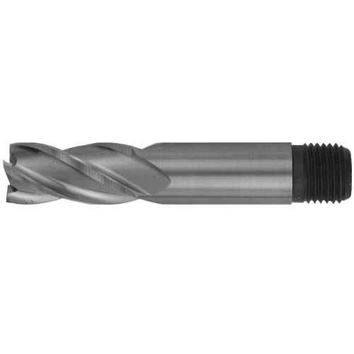 END MILL HSS M/FL Co8 9.5MM SOM - MULTI-FLUTE - THREADED SHANK | Fowkes ...