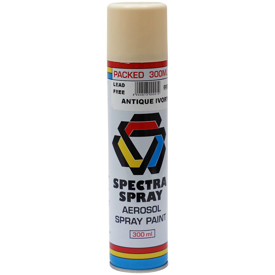 SPRAY PAINT IVORY 300ML SPEC - DWS - LEAD FREE | Fowkes Bros