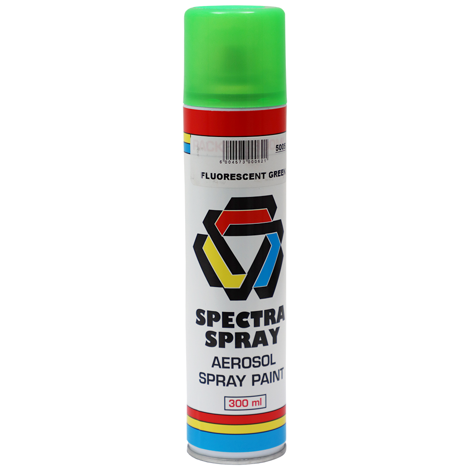 SPRAY PAINT FLUOR GREEN 300ML SPEC - DWS - FLUORESCENT GREEN (LEAD FREE ...