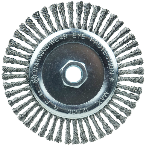WIRE WHEEL TWISTED STRINGER 115 X 14 HAWK - 0.50MM WIRE- THREAD M14 ...