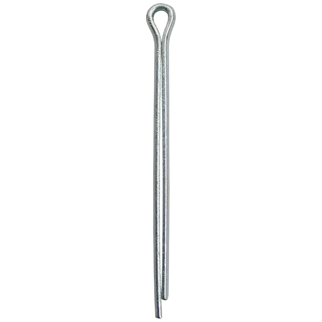 SPLIT PIN M/S Z/P 2.5 X 63MM - MILD STEEL (ZINC PLATED) | Fowkes Bros