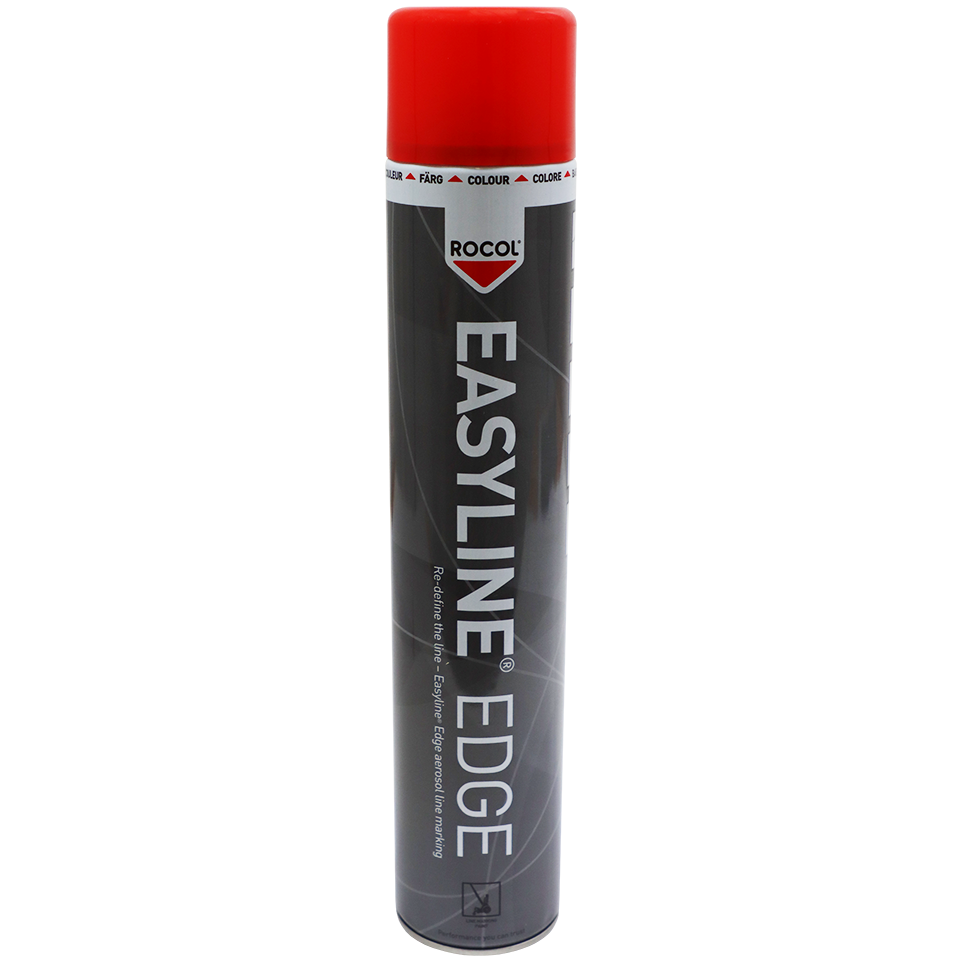 ROCOL EASYLINE EDGE RED 750ML - LINE MARKING AEROSOL SPRAY | Fowkes Bros