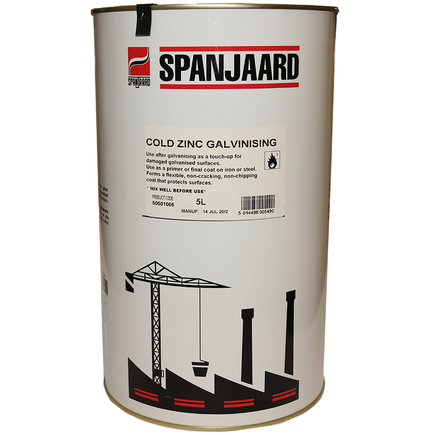 COLD ZINC GALV PAINT 5L SPA - 95% PURE ZINC (LEAD FREE) | Fowkes Bros