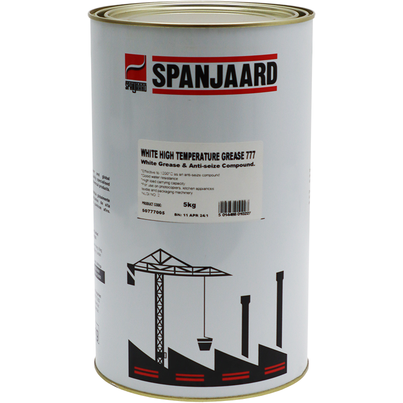 GREASE WHITE ANTI-SEIZE 5KG TIN SPA - 777 HIGH TEMP (UP TO 1200°C ...