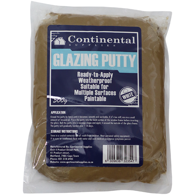 WINDOW PUTTY GLAZING 500GM WHITE - FOR STEEL WINDOW FRAMES | Fowkes Bros