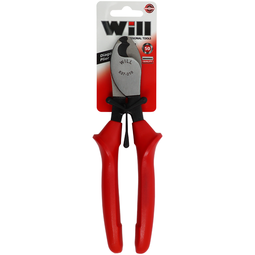 CABLE CUTTER H/D 210MM WILL - DWS - HEAVY DUTY CUTS TO 8MM DIA (50MM2 ...