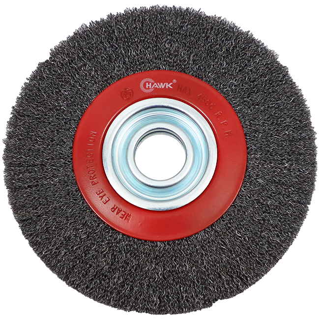 WIRE WHEEL 200 X 25MM ADJUST HAWK - ADJUSTABLE BORE - 0.3MM WIRE ...