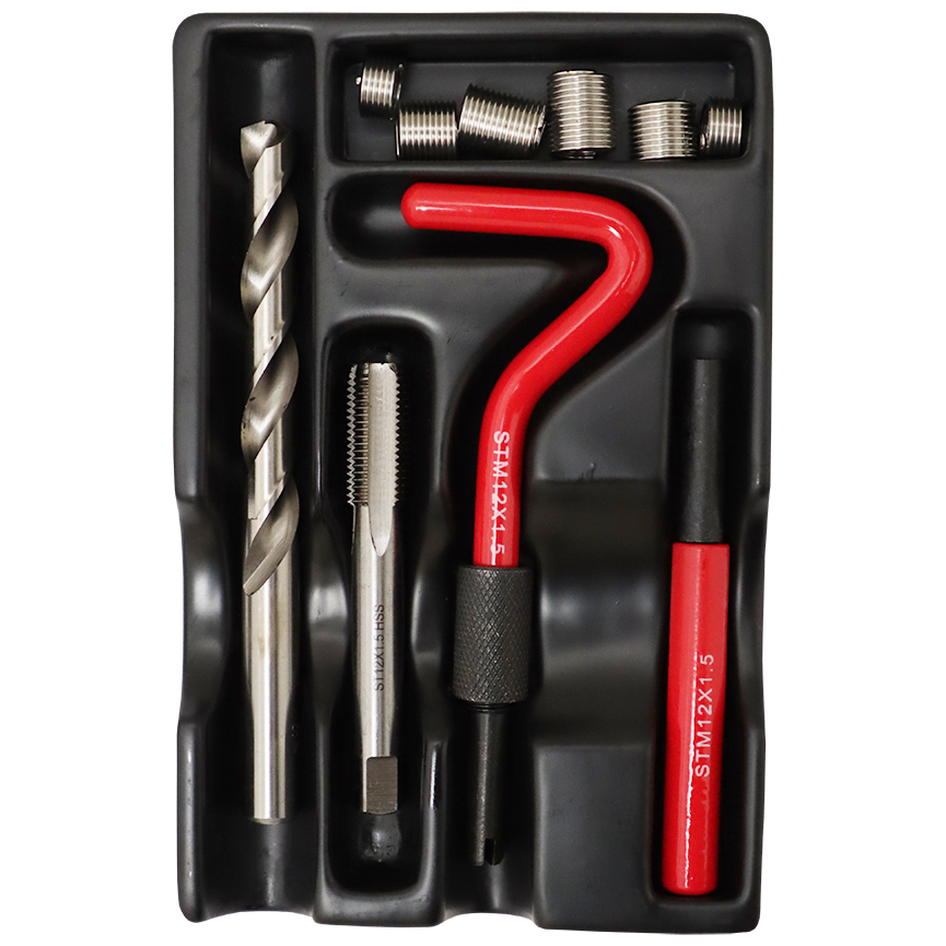 RECOIL REPAIR KIT M12 X1.50MM - 1.50MM M/C THREAD WITH 12MM DIAMETER ...