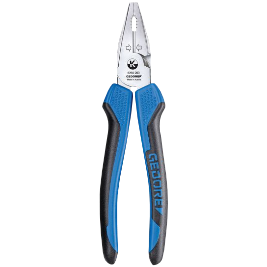 PLIER COMBINATION 200MM STD GED - BLUE HANDLE | Fowkes Bros