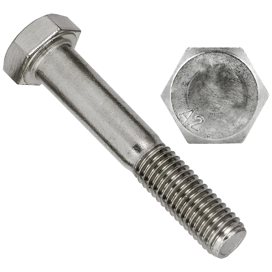 BOLT S/S 304 10 X 50MM - DIN 931 - STAINLESS STEEL (A2) | Fowkes Bros