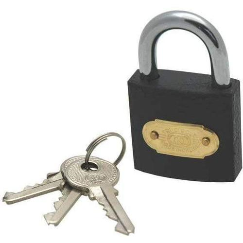 PADLOCK IRON STD 50MM FB BOX - BRASS CYLINDER (6 PIN) - BOXED | Fowkes Bros