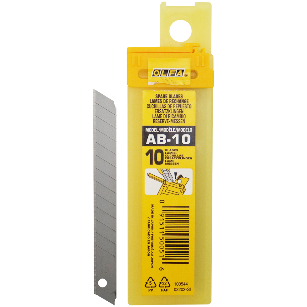TRIM BLADE S/OFF 9MM 10/TUBE OLFA - SNAP OFF - SOLD PER TUBE OF 10 | Fowkes Bros